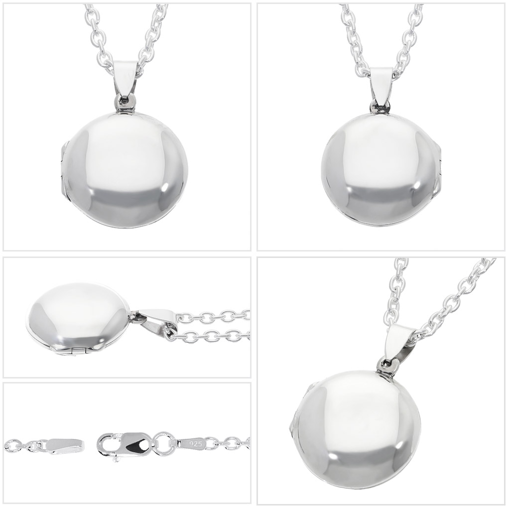 シンプル ラウンド ロケットペンダント シルバー ネックレス ペンダント ペンダントトップ ペンダントチャーム 写真 ロケット 丸型 円形 写真入れ : 新宿銀の蔵 シルバーアクセサリー ...