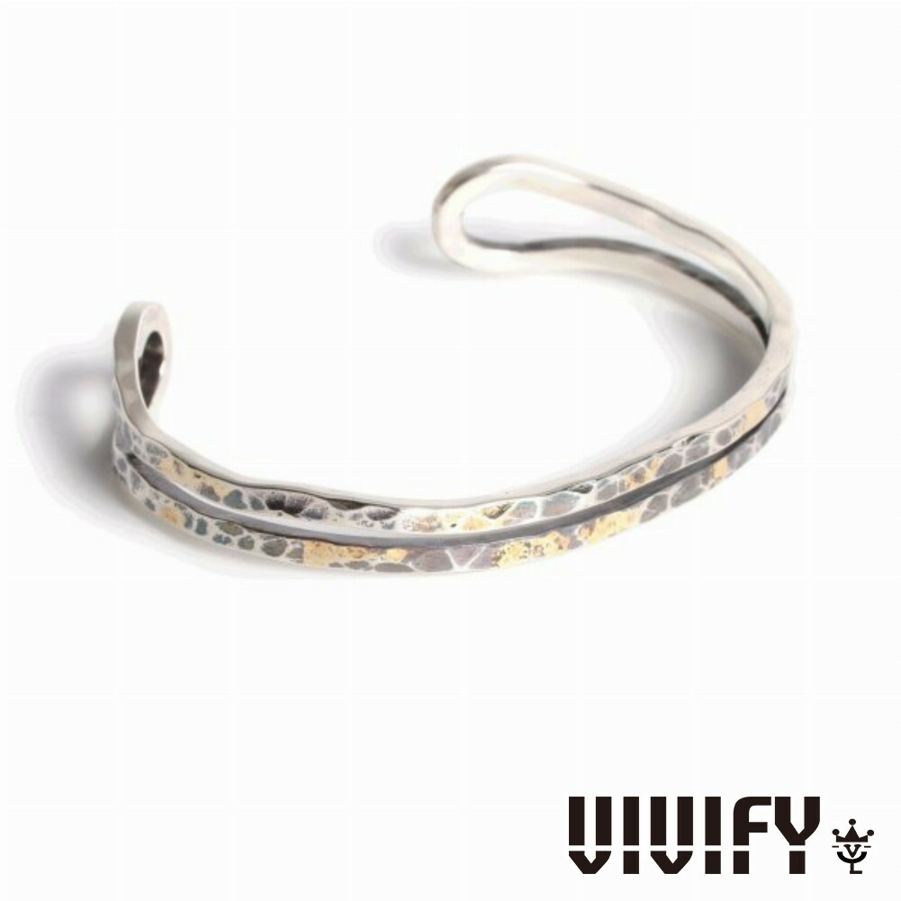 VIVIFY ビビファイ アクセサリー ブレスレット バングル シルバー ゴールド Loopin’ Bangle 槌目 w Gold : 新宿銀の蔵 シルバーアクセサリー - 通販 ...