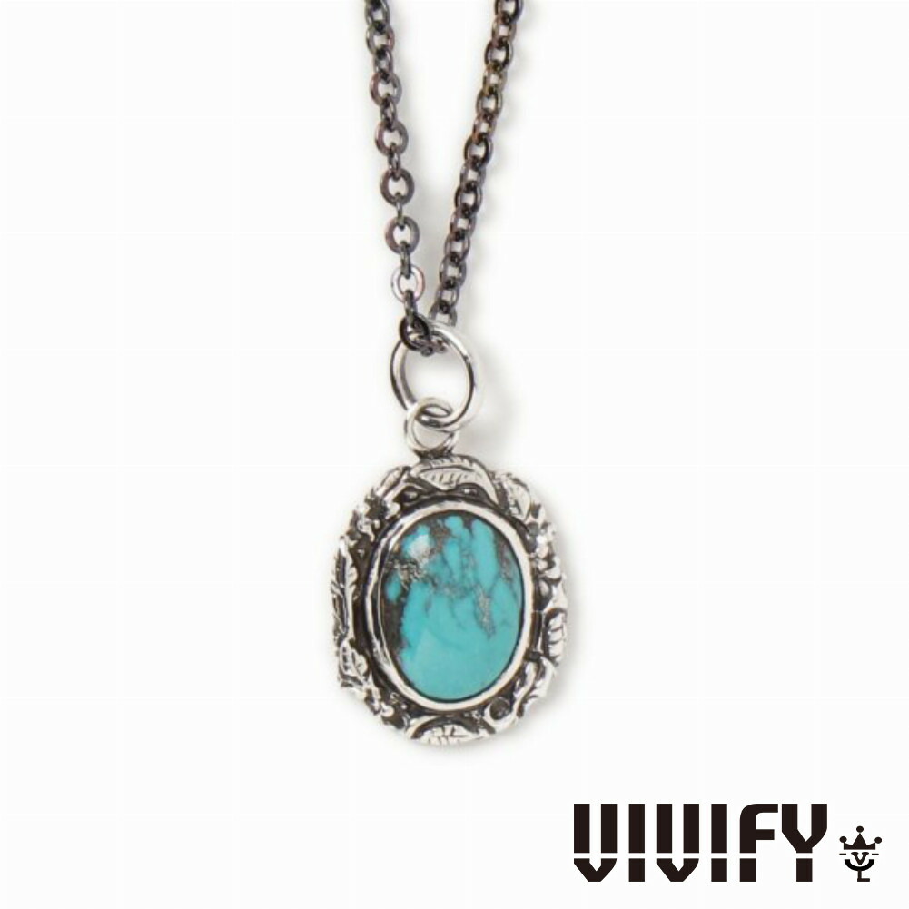 VIVIFY ビビファイ ペンダント ネックレス シルバー Ivied Frame ストーン セッティング ペンダントトップ チェーンなし メンズアクセサリー : 新宿銀の蔵 シルバー ...