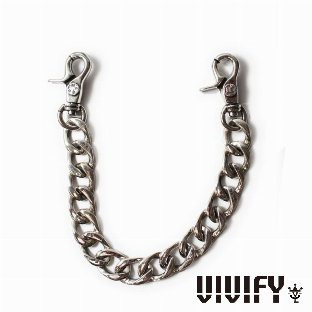 VIVIFY ビビファイ アクセサリー ウォレットチェーン キーチェーン シルバー Hallmarks SwivelHook BrassMix FlatLink WalletChain DoubleSwivelHook VIVIFY（ビビファイ） アクセサリー ウォレットチェーン キーチェーン
