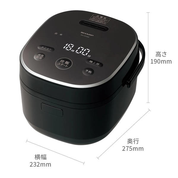 SHARP 炊飯器 シャープ 3合炊き ホワイト系 KS-CF05E-W : ぎおん - 通販 - Yahoo!ショッピング
