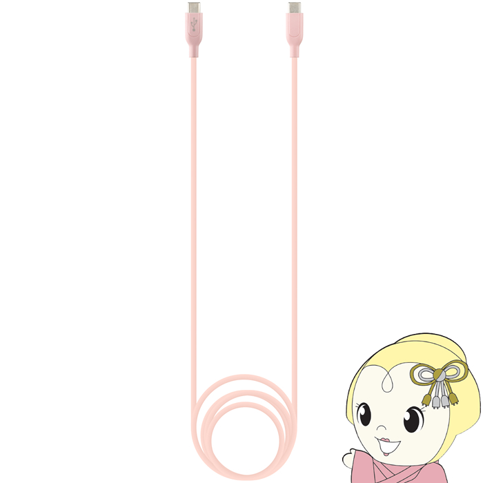 Type-C to Type-C シリコン 急速充電 ケーブル1.2m 60W AMP-009 ピンク AXES アクセス AMP-009PK : amp-009pk : スーパーぎおん ...