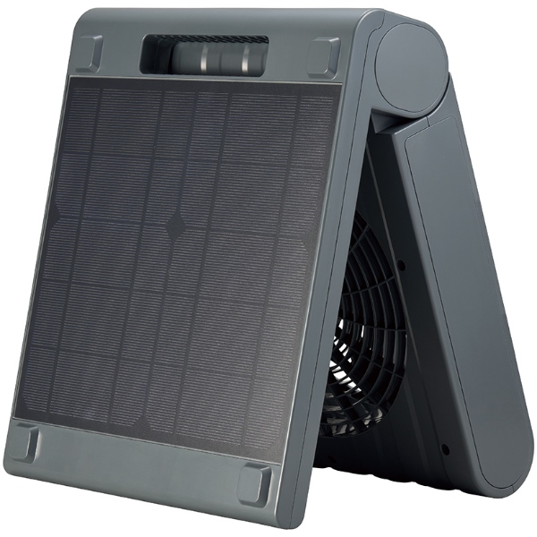 APIX INTERNATIONAL 扇風機 アピックス ENEMATE ソーラーパワーファン APF-565L-GY コスモグレー 充電式 ソーラー扇風機 屋外 防水 キャンプ用扇風機 ...