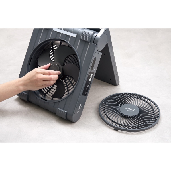 APIX INTERNATIONAL 扇風機 アピックス ENEMATE ソーラーパワーファン APF-565L-GY コスモグレー 充電式 ソーラー扇風機 屋外 防水 キャンプ用扇風機 ...