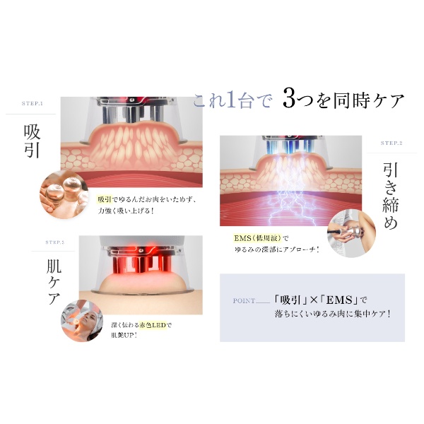 WAVEWAVE EMS Slim Esthe 吸引 引き締め 肌ケア フェイシャルエステ ボディ フェイス 美顔器 美容家電 WAVEWAVE016/srm :WAVEWAVE016 ...