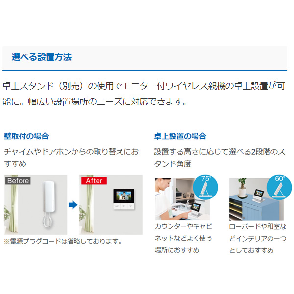 アイホン テレビドアホンワイヤレステレビドアホン カメラ付ワイヤレス玄関子機 モニター付ワイヤレス親機 コンセント式 WR-11アイホン/srm : スーパーぎおん ヤフーショップ - 通販 ...