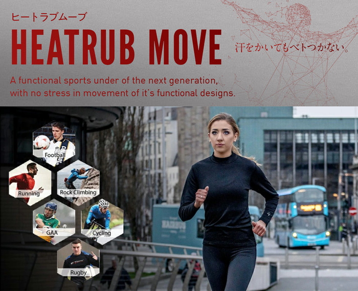 EON SPORTS イオンスポーツ ゼロフィットヒートラブムーブ モックネックロングスリーブ 男女兼用モデル アンダーウエア ZEROFIT ...