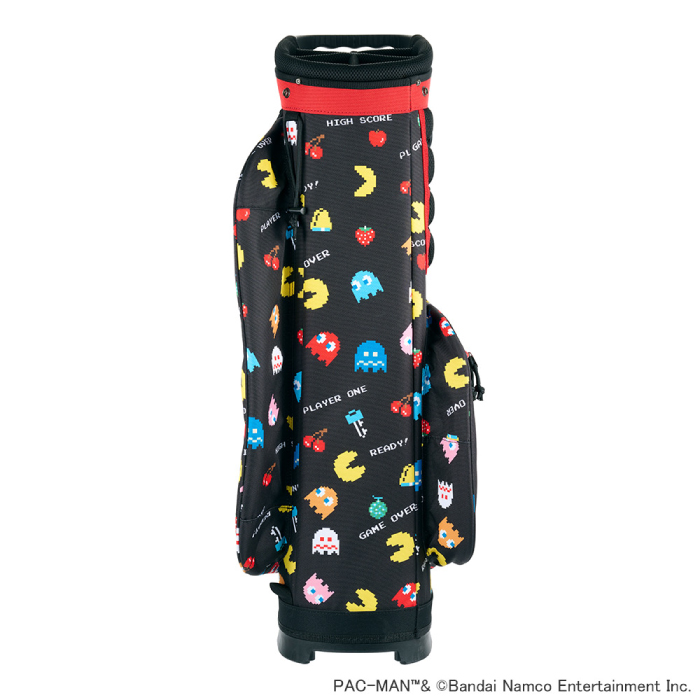 PAC-MAN パックマン キャディバッグ レッド OCB0009 バンダイナムコエンターテインメント 公式グッズ : pacman ...