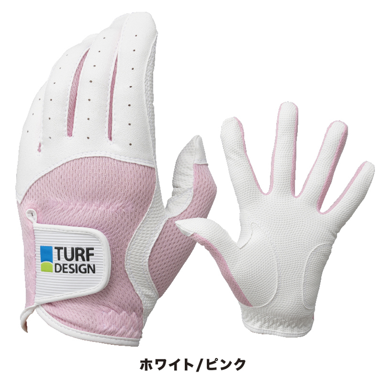 TURF DESIGN ゴルフ レディース グローブ 【両手用】 ターフデザイン TURFDESIGN レディースグローブ TDGL ...