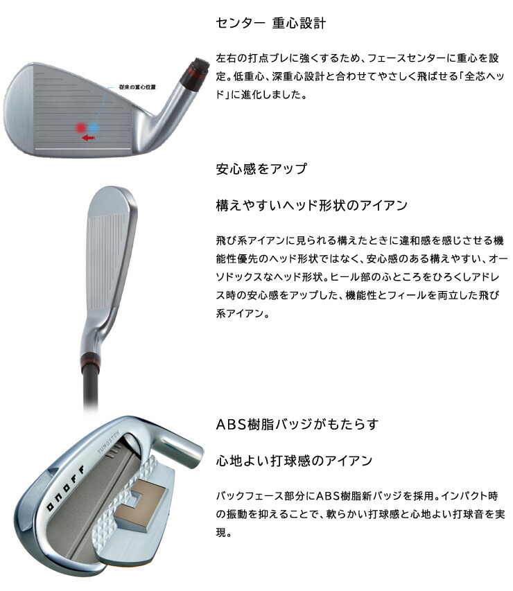 特注カスタムクラブ オノフ 2024 AKA アイアン 4本セット[＃7-P