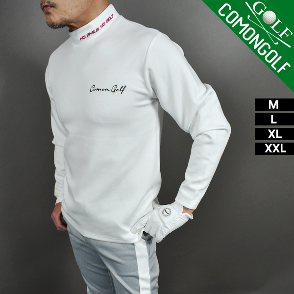 COMONGOLF ゴルフウェア メンズ 秋冬 ゴルフ トップス モックネック 長袖 ゴルフトップス インナー シャツ ストレッチ 春 秋 サンタリート コモンゴルフ CG-ST4011 ...