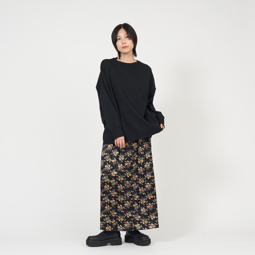 ミズイロインド mizuiro ind クルー ネック ワイド プルオーバー 3-220122 crew neck wide P/O ...