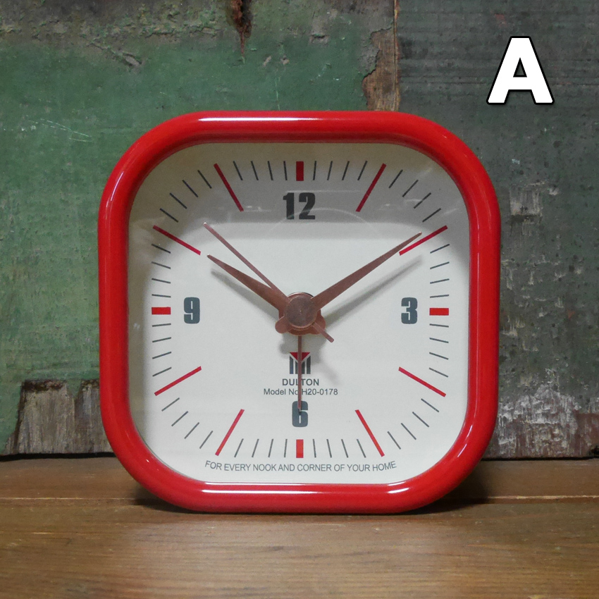 DULTON SQUARE ALARM CLOCK ダルトン 目覚まし時計 アメリカン雑貨 スクエア アラーム クロック : アメリカン雑貨のグッズファーム - 通販 - Yahoo!ショッピング