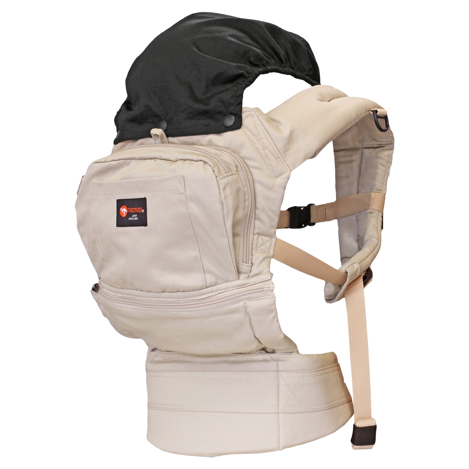 napnap ナップナップ 抱っこ紐 ヒップシート ビジョン 折りたたみ ショルダー よだれカバー NBC013 : Goods Lab ...