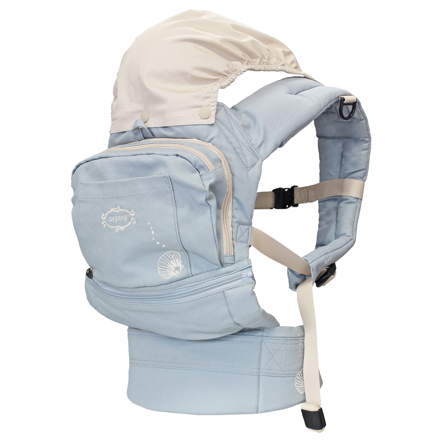 napnap ナップナップ 抱っこ紐 ヒップシート ビジョン 折りたたみ ショルダー よだれカバー NBC013 : Goods Lab ...