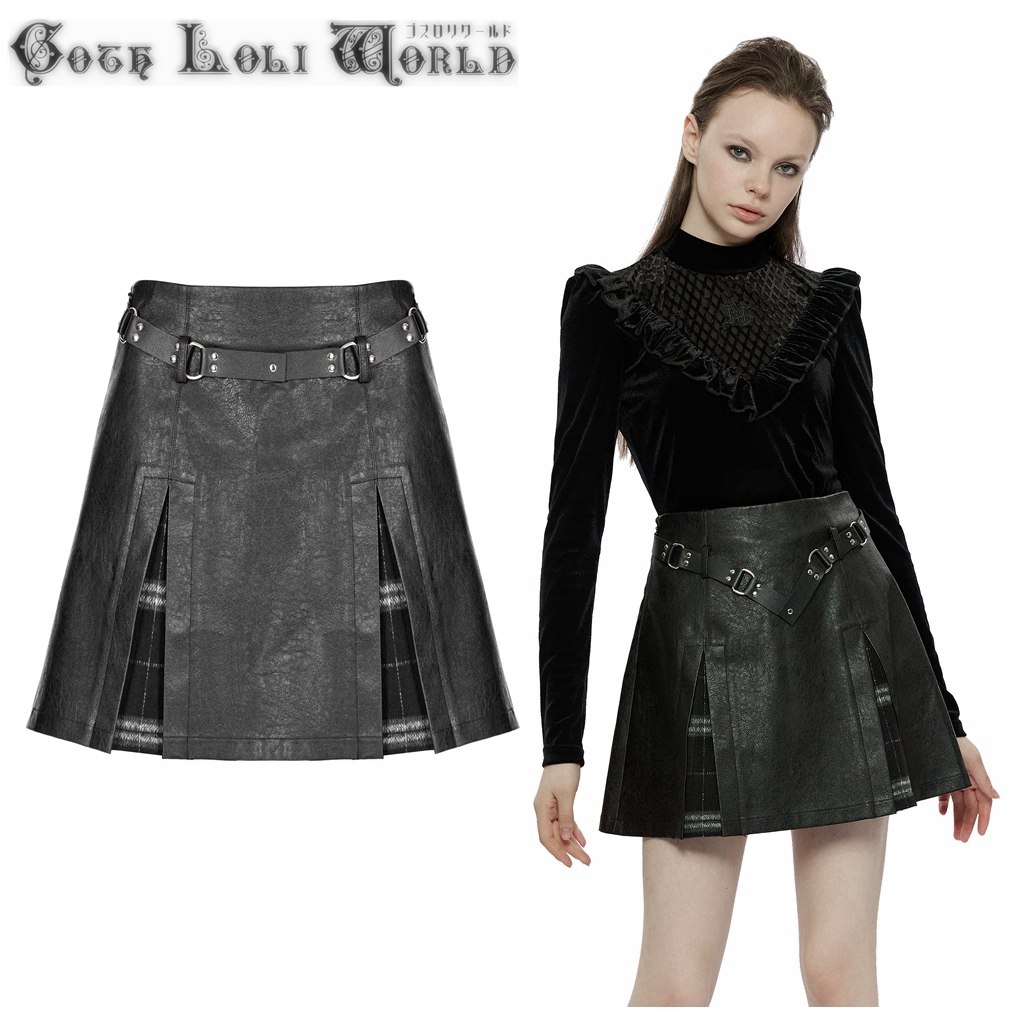 SALE【ゴスロリワールド】PUNKRAVE フェイクレザーベルト付ミニパネル スカート 最短当日発送 翌日到着 品質自信有 サイズ交換可能 : opq-1318bk-00 : 株式会社 ...