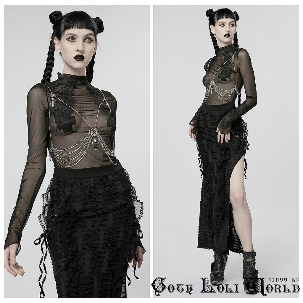 【ゴスロリワールド】PUNKRAVE ゴシックセクシーチェスト チェーン 最短当日発送 当日発送 品質自信有 サイズ交換可能 : 株式会社ゴスロリワールド - 通販 - Yahoo!ショッピング