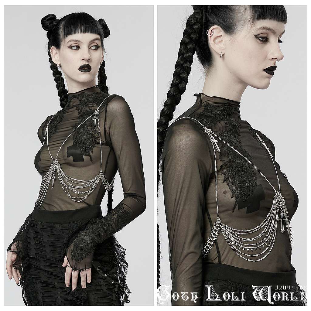 【ゴスロリワールド】PUNKRAVE ゴシックセクシーチェスト チェーン 最短当日発送 当日発送 品質自信有 サイズ交換可能 : 株式会社ゴスロリワールド - 通販 - Yahoo!ショッピング