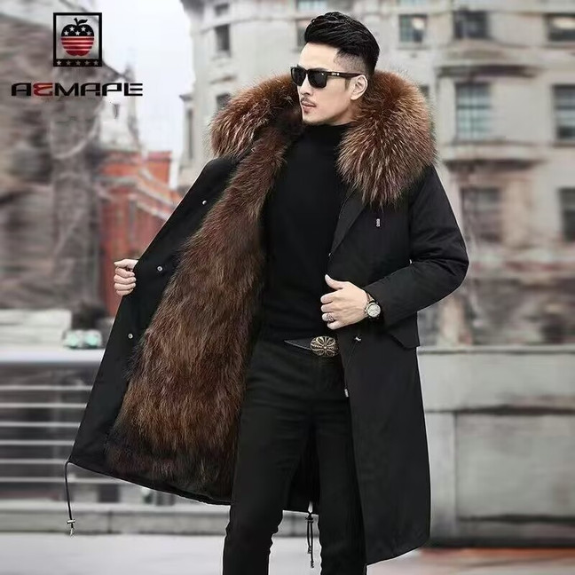 ジャケット メンズ 裹起毛 ボア 毛皮コート ファーコー フード付き