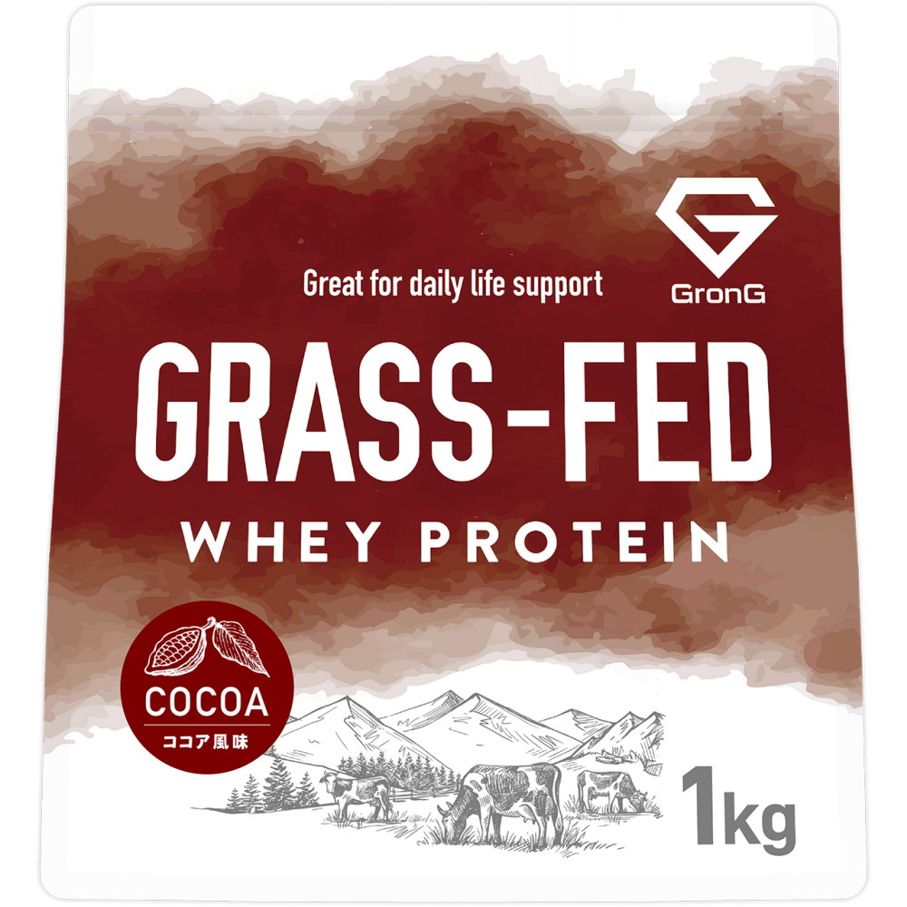 グロング GronG グラスフェッド プロテイン ホエイプロテイン 1kg ココア風味 乳化剤・着色料 無添加【レビューCP中】 : grong-707 : GronG Yahoo!店 ...