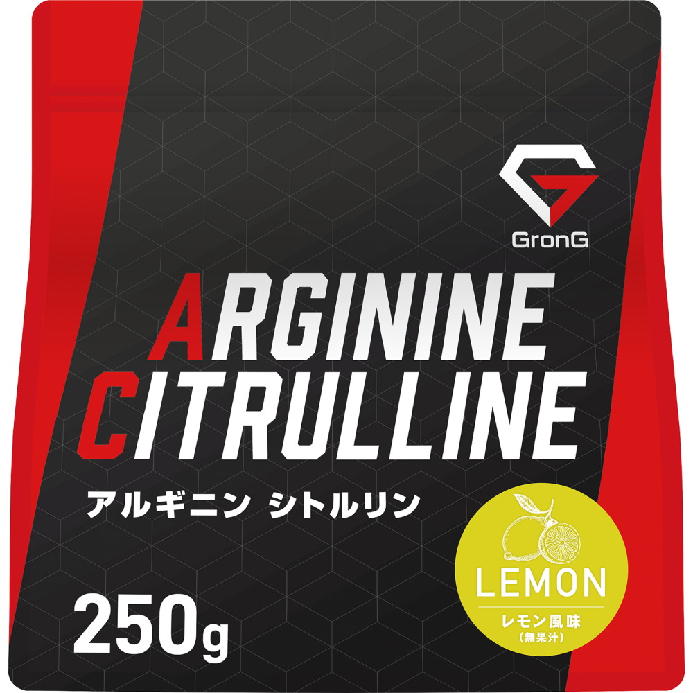 GronG グロング アルギニン シトルリン パウダー レモン風味 250g プレワークアウト 国内製造 : GronG Yahoo!店 - 通販 - Yahoo!ショッピング