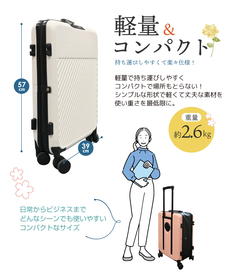 スーツケース 薄型 厚み12cm 35L Sサイズ 折りたたみ式 キャリーケース