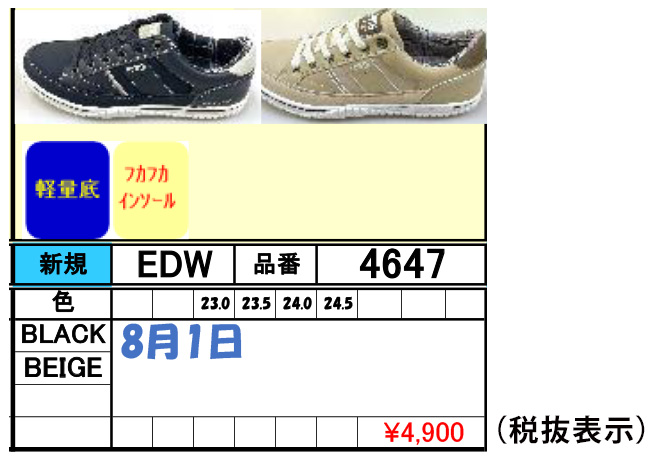 EDWIN エドウィン スニーカー レディース ローカット 軽量 2E相当 疲れない 歩きやすい 履きやすい 滑らない EDW-4647 黒 おしゃれ チェック柄 通勤 通学 靴 : はきもの ...