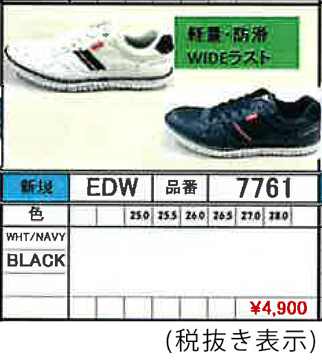EDWIN エドウィン スニーカー メンズ ローカット 軽量 幅広 耐滑 防滑 疲れない 歩きやすい 滑らない 滑りにくい EDW7761 おしゃれ 雨 シューズ 靴 : はきもの広場 ...