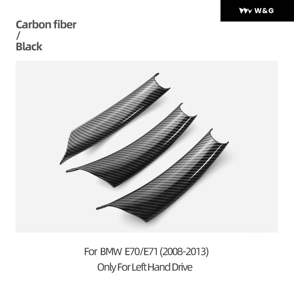 【並行輸入品】 車用インナードア パネル ハンドル トリム カバー BMW E70 E75 X6 2008-2013 カーボン アームレスト インテリア アクセサリー カスタム パーツ ...