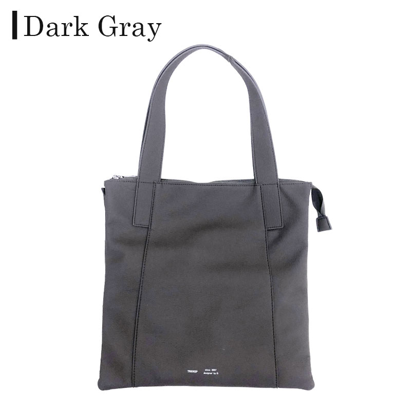 トートバッグ レディース A4 2層式 合皮 大きく開く ファスナータイプ 重さ約520g シンプル かわいい トライディープ Trideep 52299 ト通学 通勤バッグ プチプラ ...