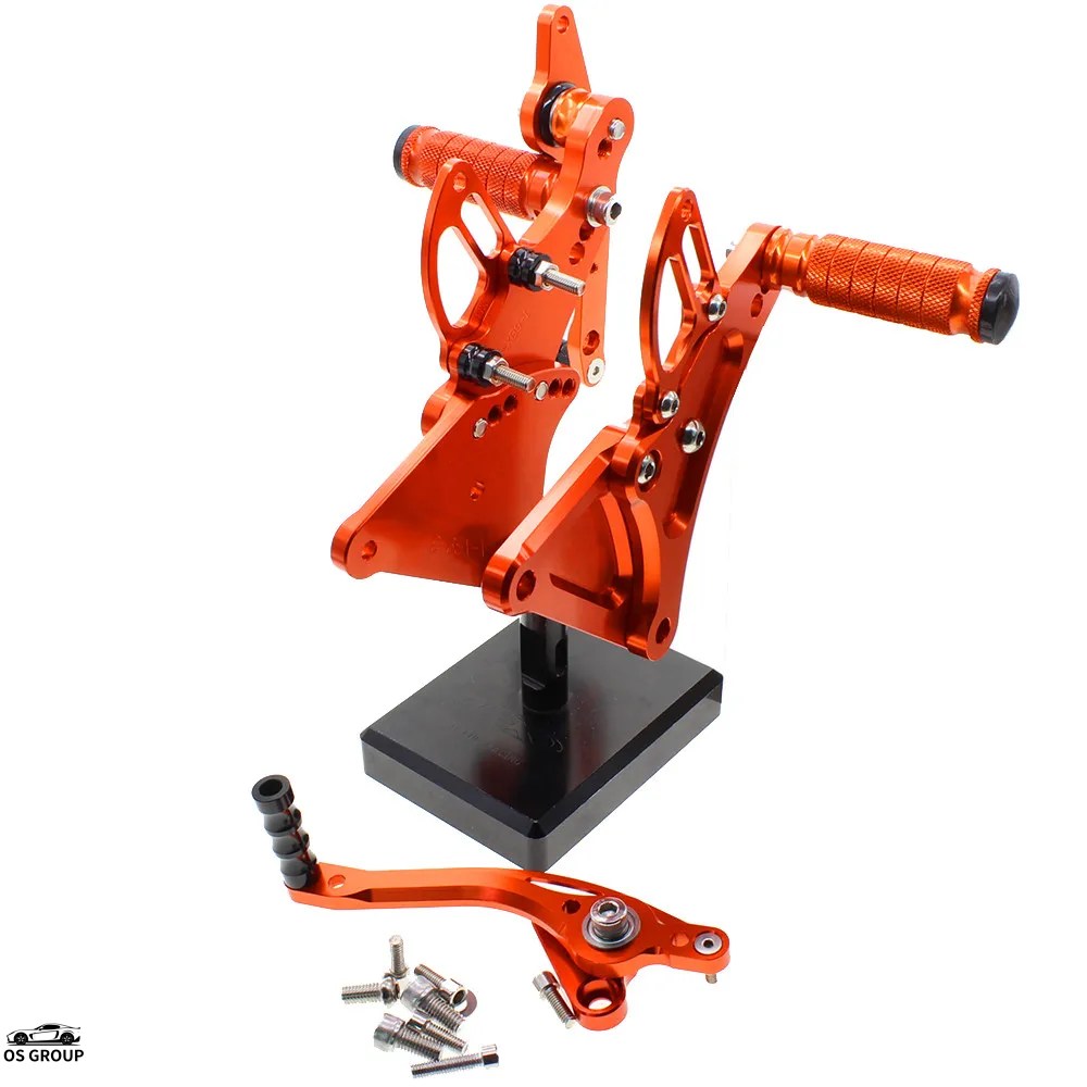 For BUELL XB9S XB12S XB9R XB12R Aluminum Motorcycle Rearset Footpeg Pedal Foot Peg Adjustable ...