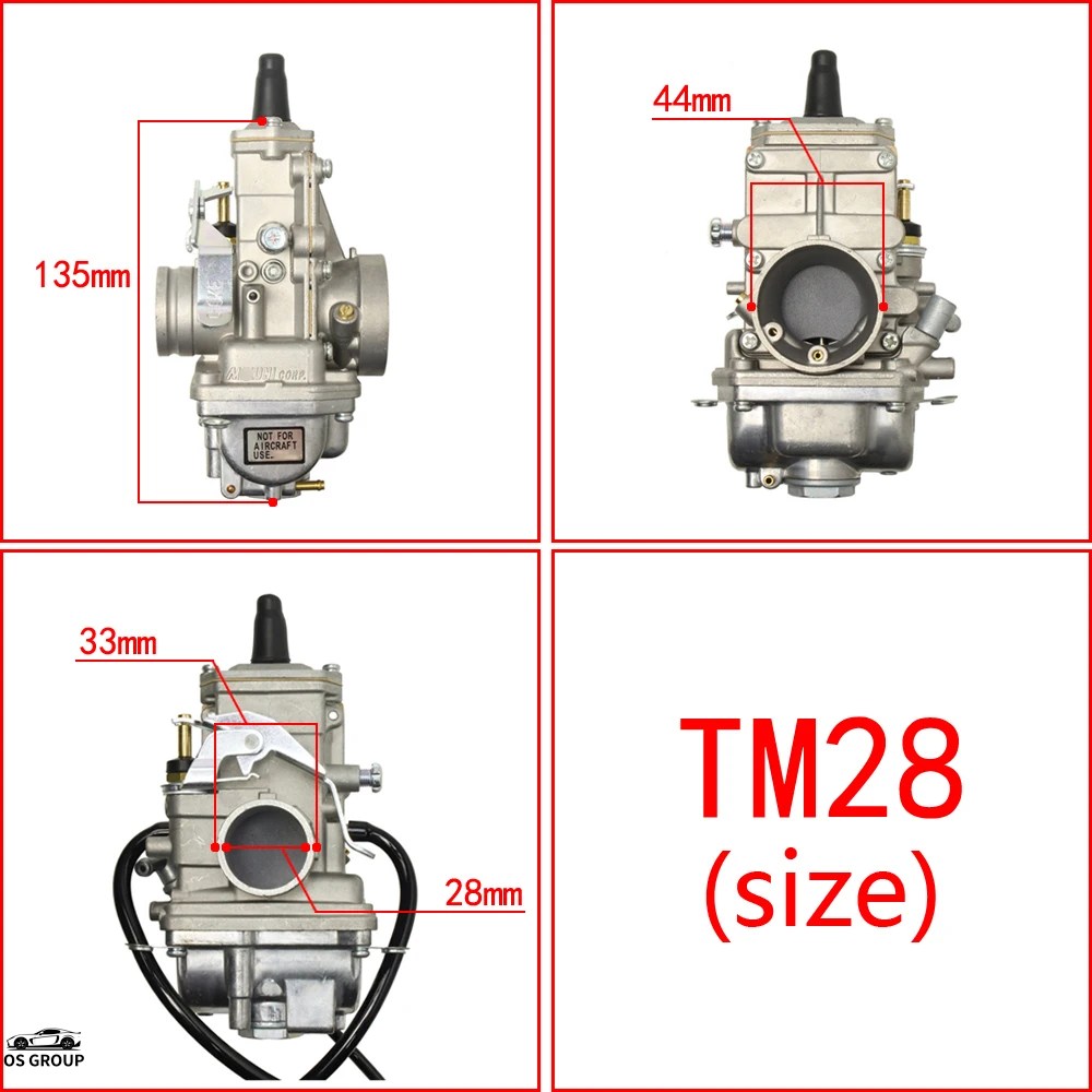 【並行輸入品】 Mikuni キャブレター TM 24 28 30 32 34 38 Flat Se Spigot キャブ TMX 50 ...