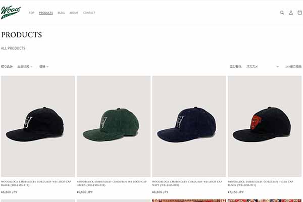 【セール50%OFF】WOODBLOCK ウッドブロック EMBROIDERY TIGER CORDUROY CAP タイガー コーデュロイ ...