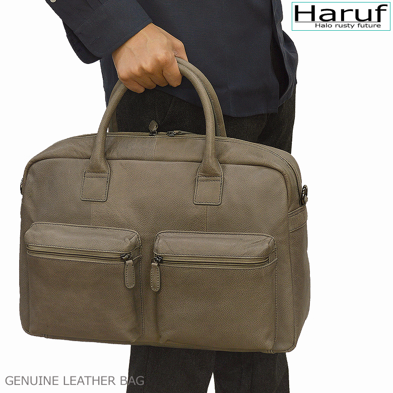 Haruf（ハルフ） レザーバッグ 斜めがけバッグ ショルダーバッグ 革 本革 ビジネスバッグ 斜めがけ メンズ レディース 旅行バッグ 仕事 ...