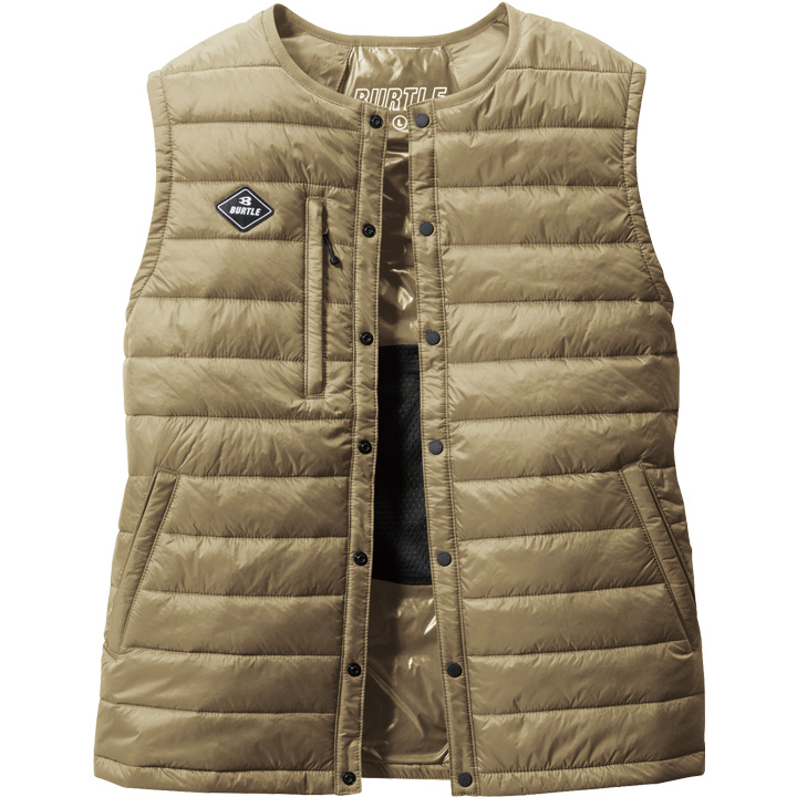 BURTLE バートル 3254 防寒着 防寒ベスト ダウンベスト サーモクラフト 対応 ウェアのみ 電熱ベスト ヒートベスト ヒーターベスト 防寒服 即日発送 XXL : 作業用品の服部 ...