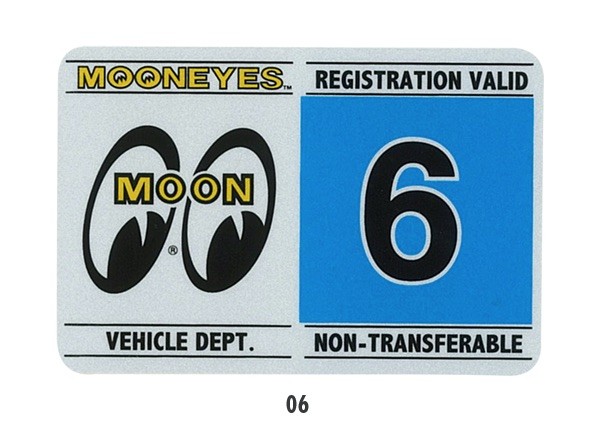 MOONEYES レターパックプラス対応 ムーンアイズ レジストレーション ステッカー 車検ステッカー リフレクター 反射 カーアクセサリー 車外アクセサリー : 雑貨屋Hermit ...