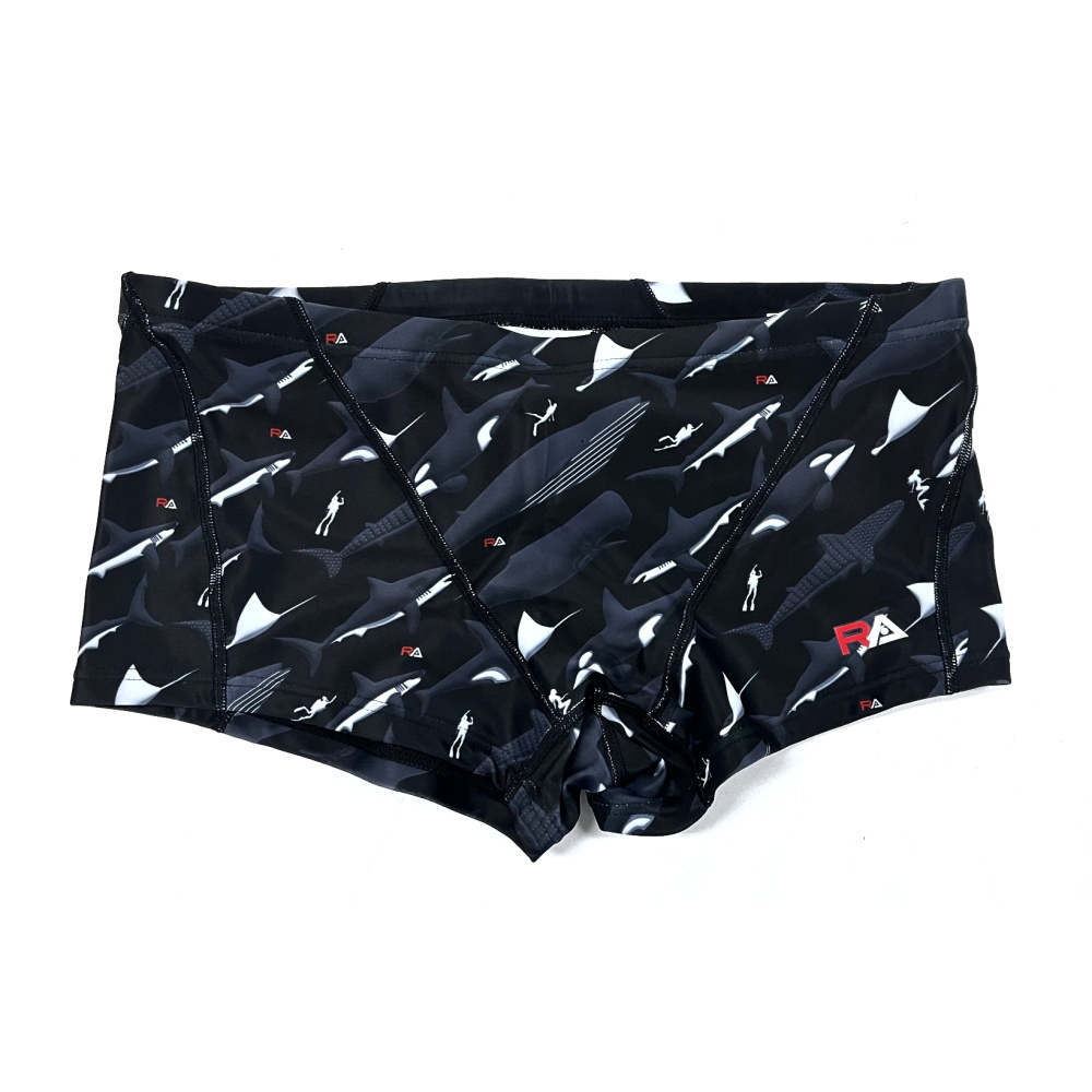 RA アールエー 競泳水着 メンズ 練習用 CARTOON WORLD OCEAN TRIBE ボクサー Vカット 競泳練習水着 2024年 ...