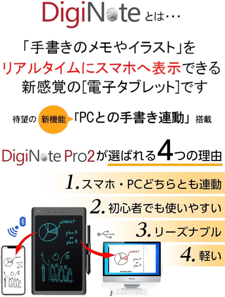 DigiNote Pro2 ペンタブ LCD ペンタブレット スマホ連動 10インチ 筆圧8192レベル( b.パールゴールド) :2B2F2UHFL4:スピード発送 ホリック - 通販 ...
