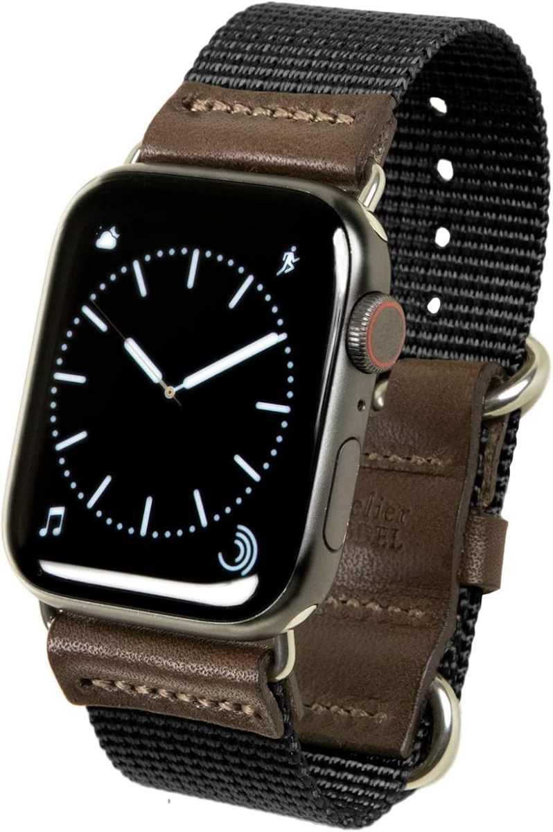 atelierCODEL アップルウォッチ バンド 職人が付け心地を追求(ブラック, 44mm/45mm/46mm/49mm（腕周) : スピード発送 ホリック - 通販 - Yahoo!ショッピング