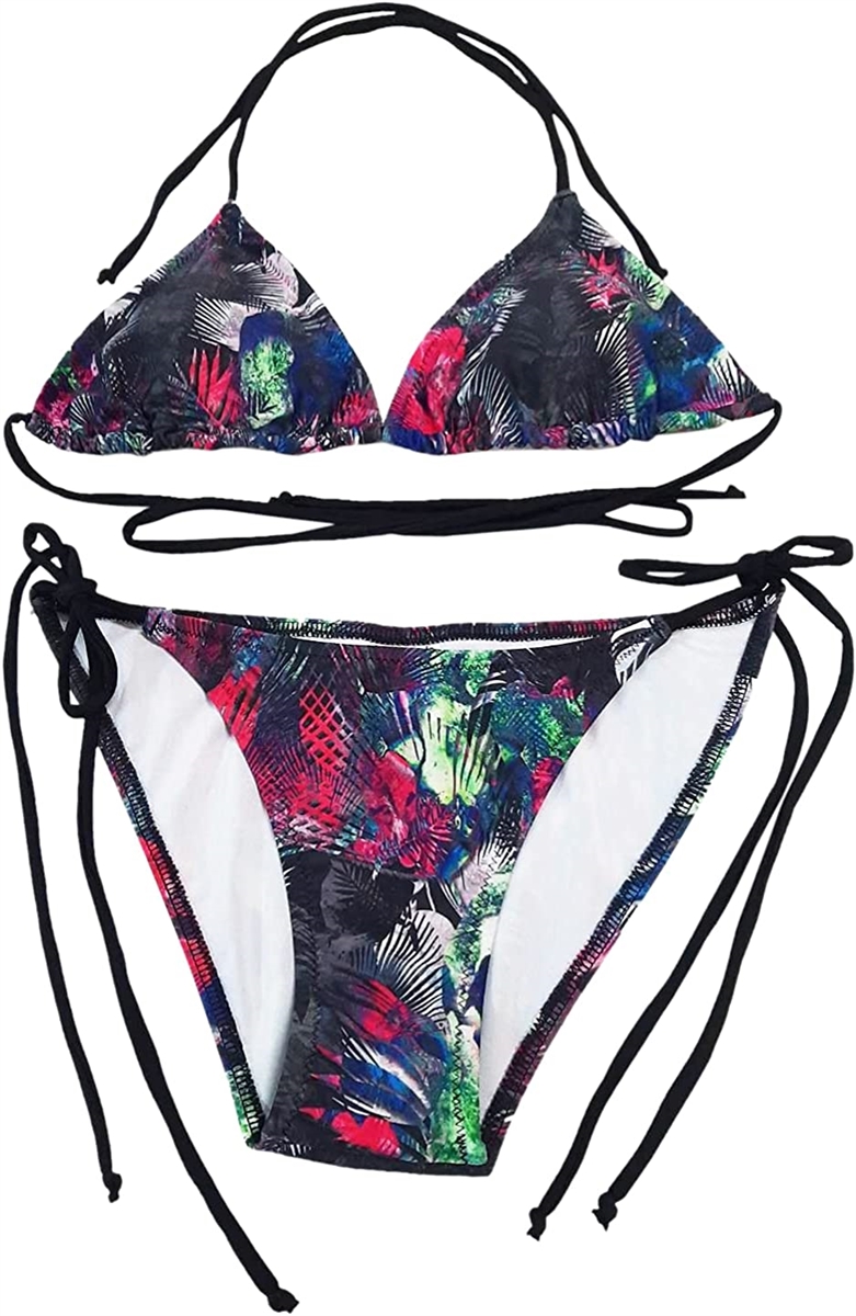 ビキニ ボタニカル リゾート 水着 レディース パッド付き S671 x ブラック 2( 2, M) : スピード発送 ホリック - 通販 - Yahoo!ショッピング