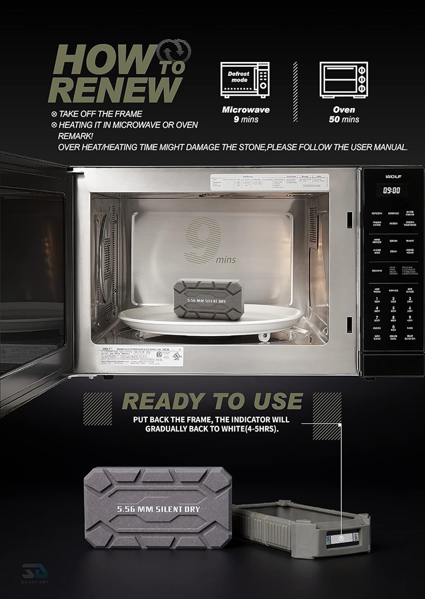 SILENTDRY PIONEER 半永久強力除湿石 繰り返し使える 除湿剤 乾燥剤 エコ パイオニア コンパクト( ブラック) : スピード発送 ホリック - 通販 - Yahoo!ショッピング