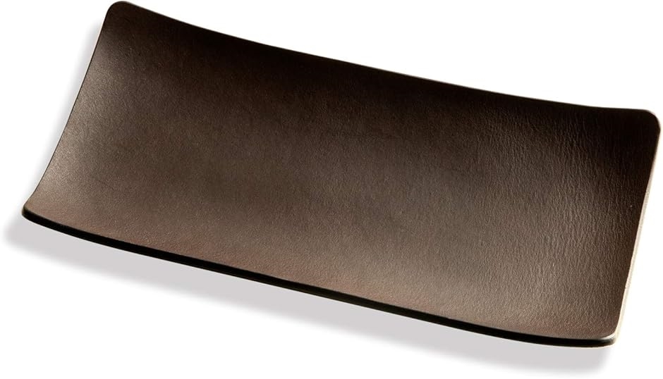 atelierCODEL レザートレイ 小物入れ 1枚の革から職人が形作る芸術的な曲線 本革 大きめ(ダークブラウン, 長方形) : スピード発送 ホリック - 通販 - Yahoo!ショッピング