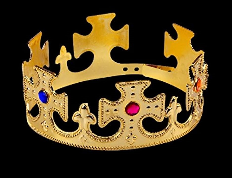 王冠 出し物 金 銀 ゴールド シルバー 2個セット 王様 コスプレ ハロウィン コスチューム パーティー イベント 誕生日 ...