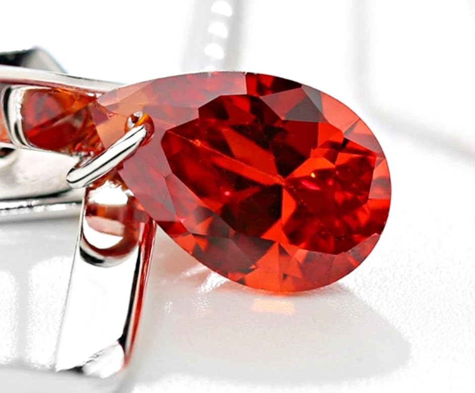 レディース ピアス 揺れる ゆれる 耳飾り 両耳 シンプル セット ストーン カラー おしゃれ オシャレ 赤( Red pierce ...