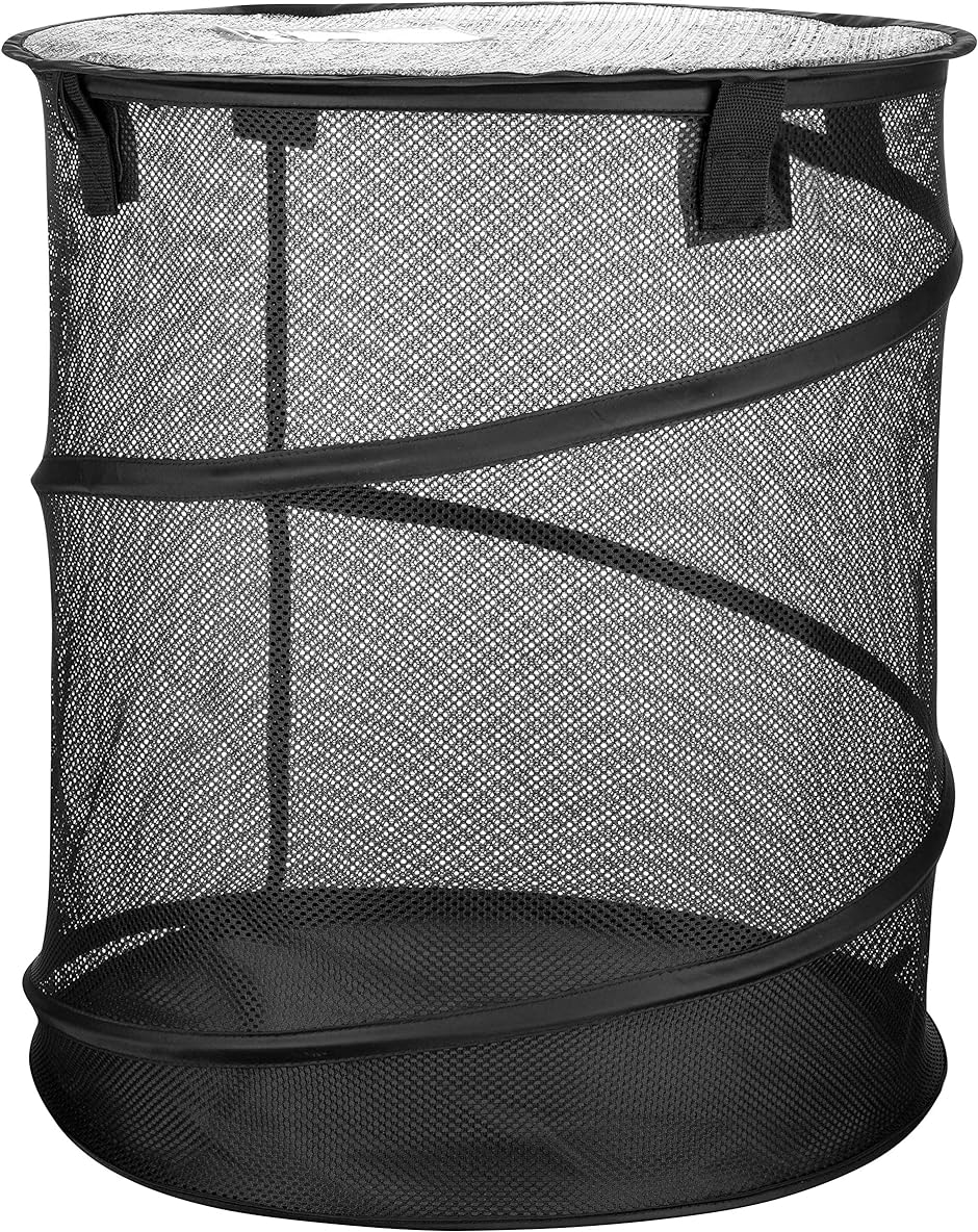 Felicita フェリシータ ゴミ集積所用ネット 折り畳み式 ドラム式 ストッカー ブラック FTK-01( 黒ネット, 120L) : 2b8pw9hxdx : スピード発送 ホリック ...