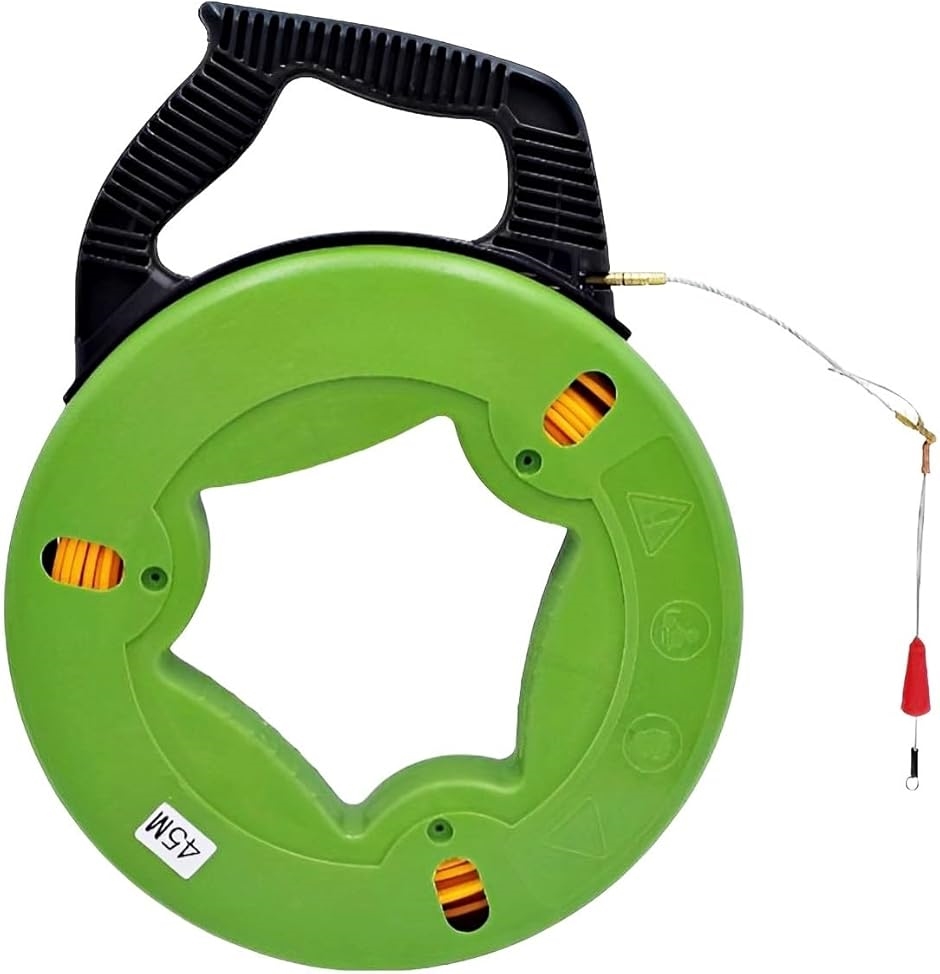 通線ワイヤー 収納ケース付き 通線工具 入線専用ワイヤー 配線ガイド 配線工具( 45m) : スピード発送 ホリック - 通販 ...