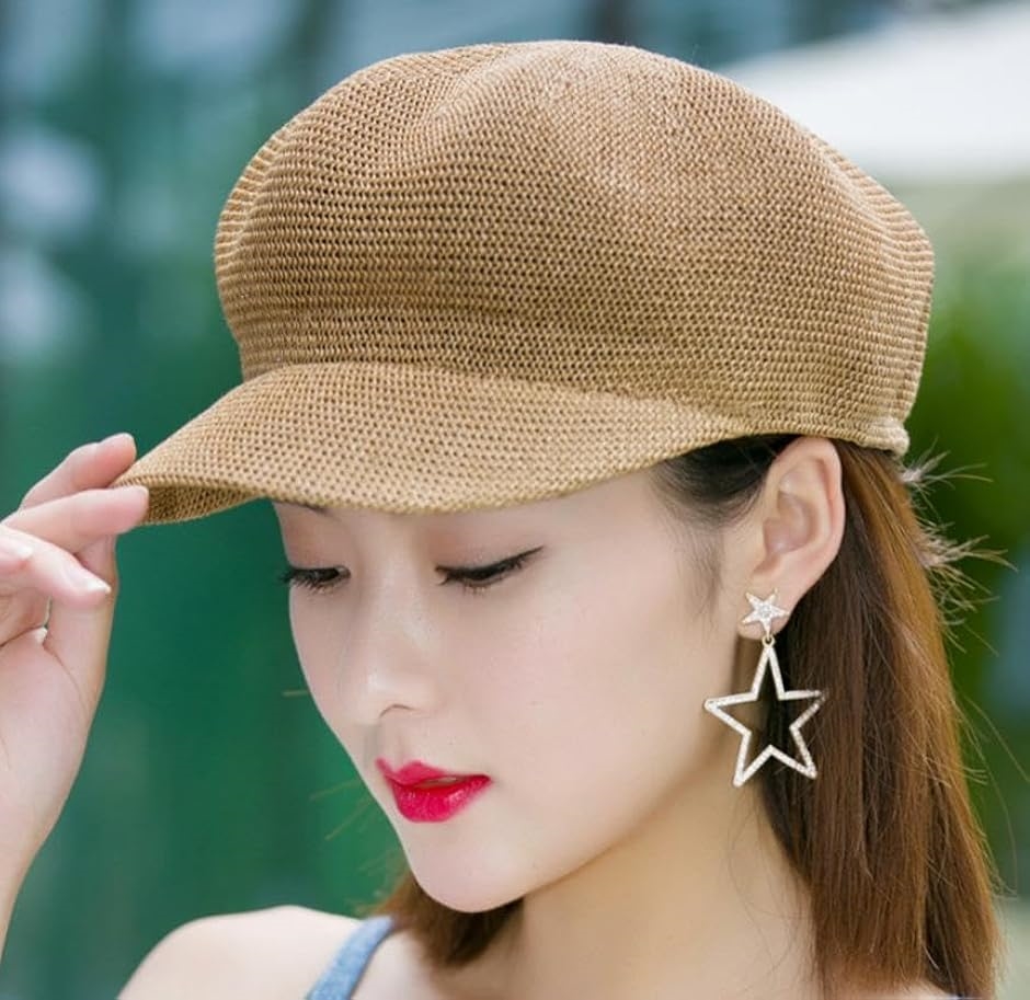 帽子 夏 キャスケット レディース メッシュ 通気性 カジュアル ハット 無地 シンプル 涼しい 女性(カーキ, Free Size) : スピード発送 ホリック - 通販 - Yahoo ...