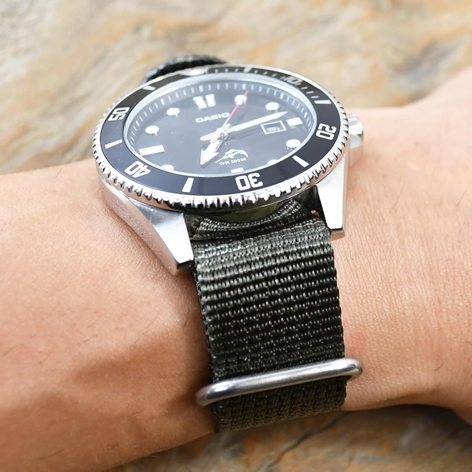 atelierCODEL nato ベルト 職人が付け心地を追求 腕時計 バンド 革(グレーオリーブ, ラグ幅21mm/22mm) : スピード発送 ホリック - 通販 - Yahoo!ショッピング