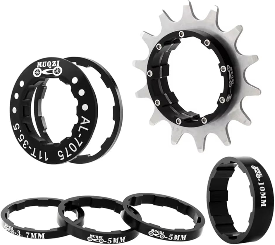 morytrade シングルスピード 変換キット コグ スペーサー スプロケット シマノフリー 対応 SSCX(ブラック, 14T) : スピード発送 ホリック - 通販 - Yahoo!ショッピング