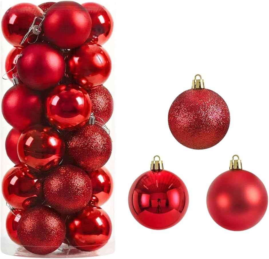 morytrade クリスマス オーナメント 24個セット ボール 装飾 飾り(レッド, 6cm) : スピード発送 ホリック - 通販 - Yahoo!ショッピング
